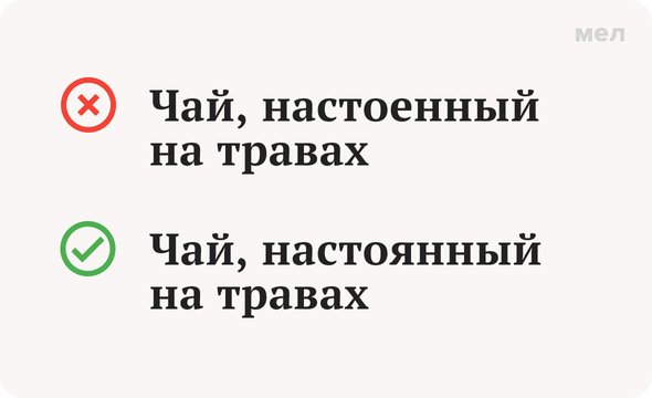 «Настоянный на травах» или «настоенный»: как писать правильно | Мел